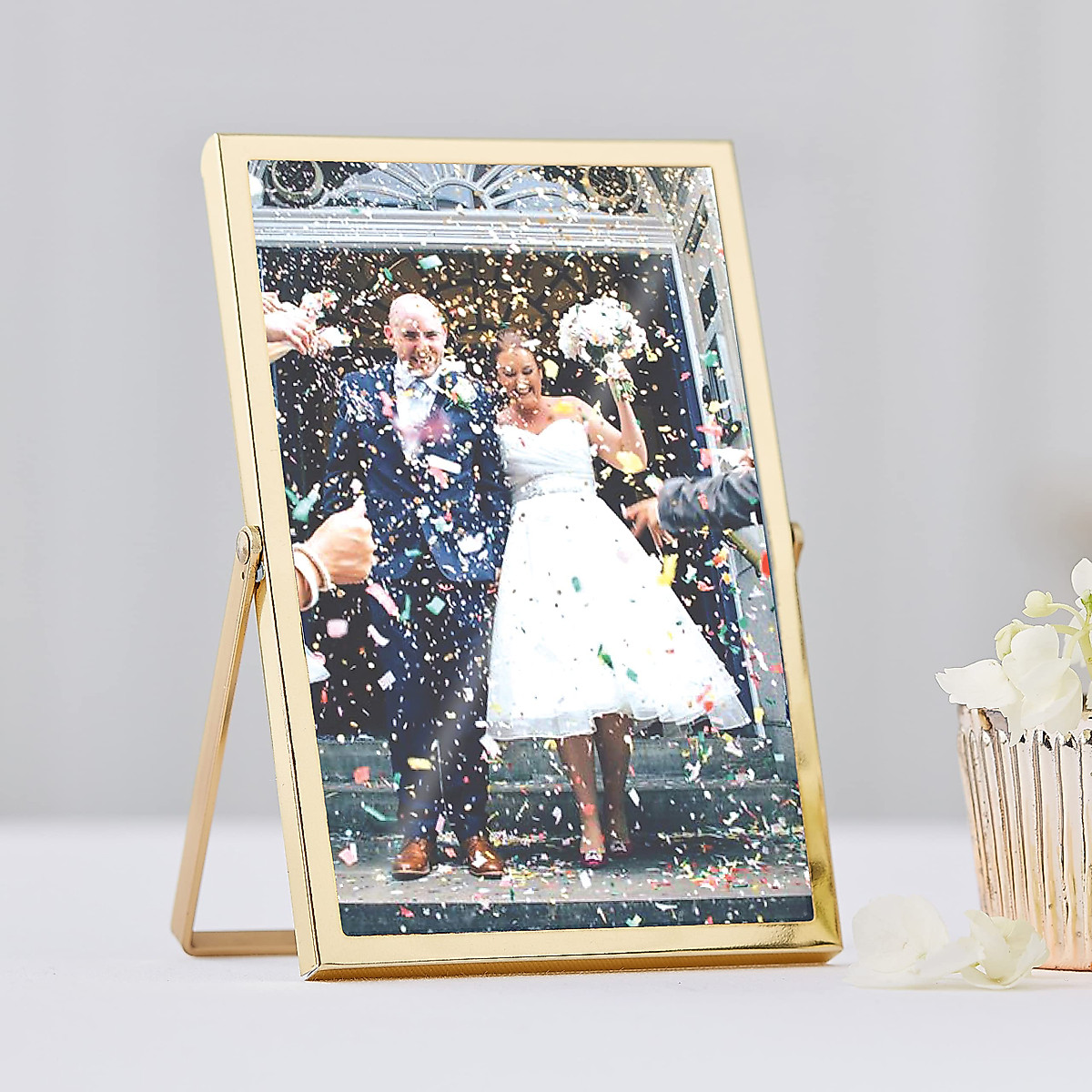 Ginger Ray Gold Free Standing Wedding Table Number Frame – 10cm x 15cm