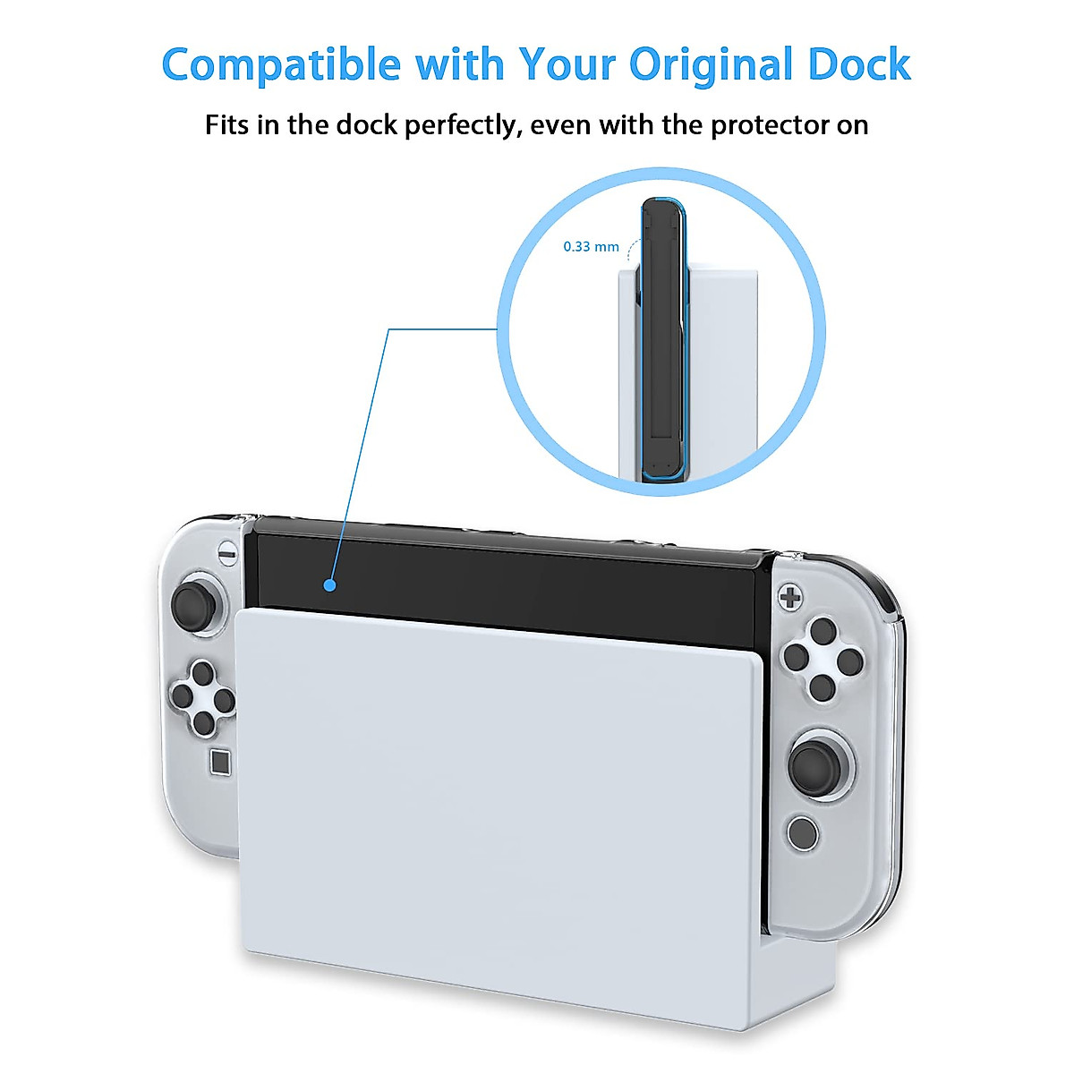 NexiGo Carrying Case and Game Accessories Kit for Nintendo Switch OLED, Game Accessories Bundle with Protective Case, Joystick Cap, Screen Protector (Sunset)