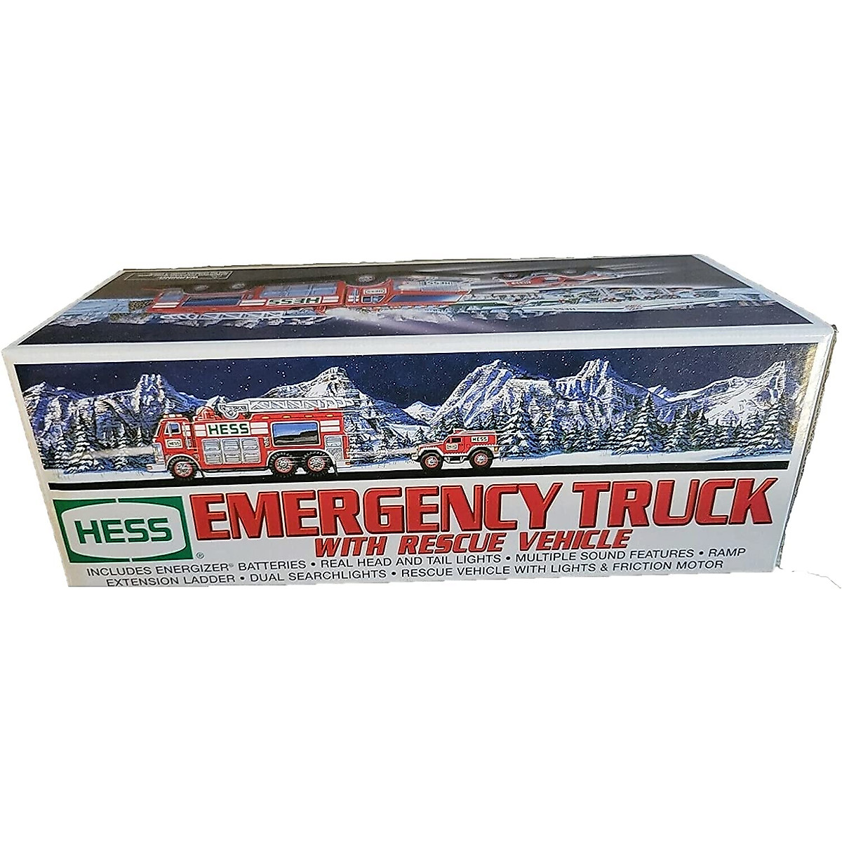 Hess 2005 Emergency Truck with Rescue Vehicle by Amerada Hess Red