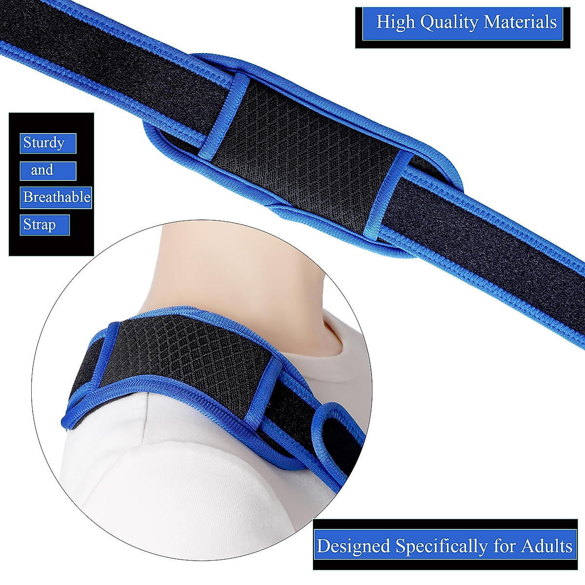 cnomg Adjustable Shoulder Sling Lmmobilizer Arm Sling for Shoulder Elbow Injury Sling for Arm Arm Slings for Shoulder Women Men