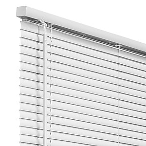 CHICOLOGY Blinds for Windows, Mini Blinds, Window Blinds, Door Blinds, Blinds & Shades, Camper Blinds, Mini Blinds for Windows, Horizontal Window Blinds, Midnight White (Blackout), 42" W X 36" H