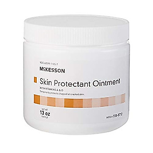 McKesson Skin Protectant Ointment with Vitamin A and D, White Petrolatum, Unscented, 13 oz, 1 Count