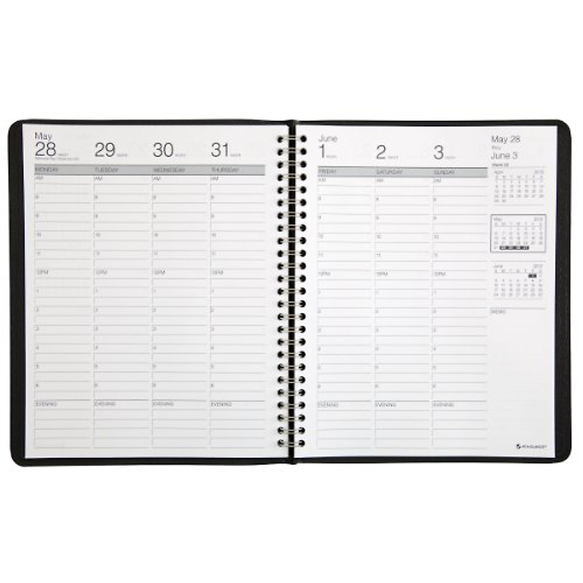 AT-A-GLANCE Recycled Weekly Appointment Book, 6 x 9 Inches, Black, 2013 (70-865-05)