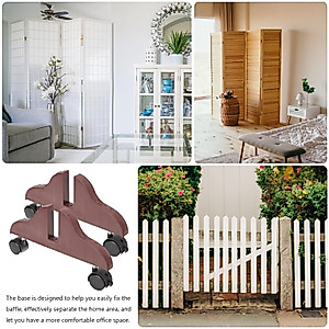 2pcs Screen Base Household Divider Bracket Divider Base Room Partition Support Bases Divider Stand Home Accessory Partition Holders Divider Accessory Wear-resistant Screen Feet