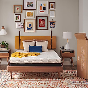 Sealy - Memory Foam Bed in a Box – 6 Inch, Low Profile, Medium Feel, Full Size, CertiPur-US Certified, White