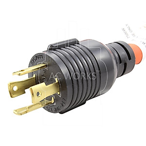 AC Connectors L1430650-AM 1.5FT Welder Adapter Generator L14-30 Plug(4 Prong 30Amp) to NEMA 6-50R 50 Amp 250-volt Adapter Cord-Limited Five Year Warranty