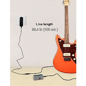 Mr.Power Guitar Effect Pedal Cord DC Power Extension Cable, 5.5 x 2.1mm Male to Female Guitar Effect Pedal Lead/Cord Extender Wire 3.2ft / 39.4in / 1m 20AWG (2 Pack)