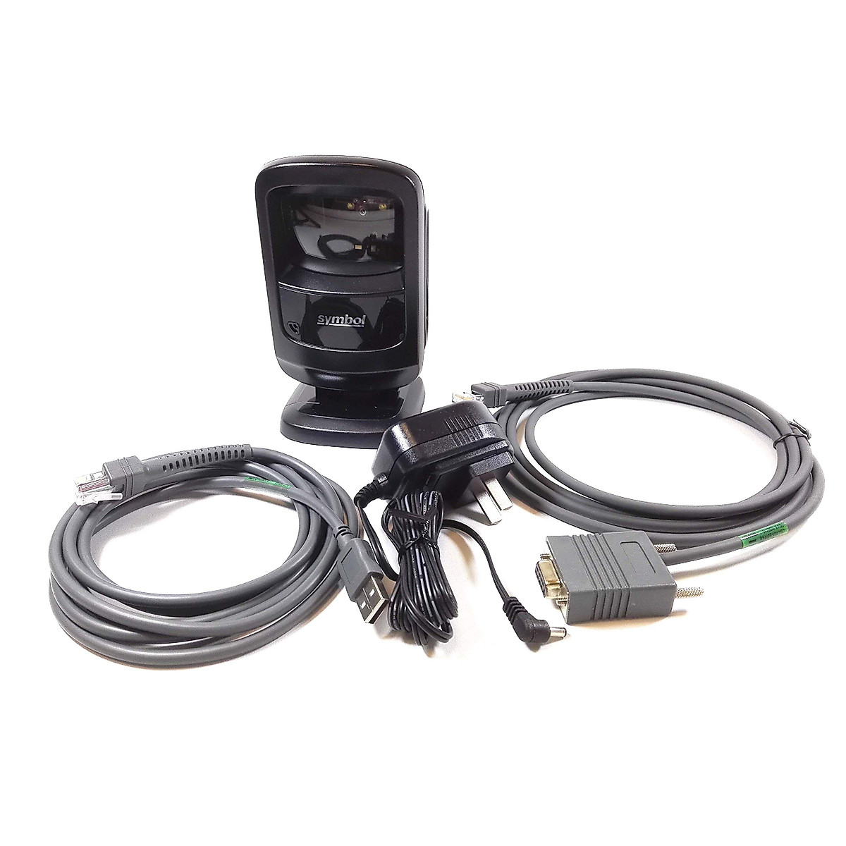 Zebra/Motorola Symbol DS9208 Handheld 2D Barcode Scanner, Includes Power Supply, RS232 Cable and USB Cable (Renewed)