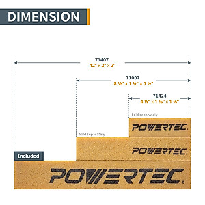 POWERTEC 71407 Abrasive Cleaning Stick for Sanding Belts & Discs 12" | Natural Rubber Eraser - Woodworking Shop Tools for Sanding Perfection