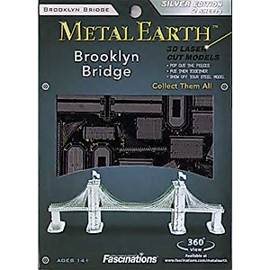 Fascinations Metal Earth Brooklyn Bridge 3D Metal Model Kit