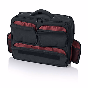 Slappa Kiken 17 Inch Laptop Bag - Brown Faux Leather Flap