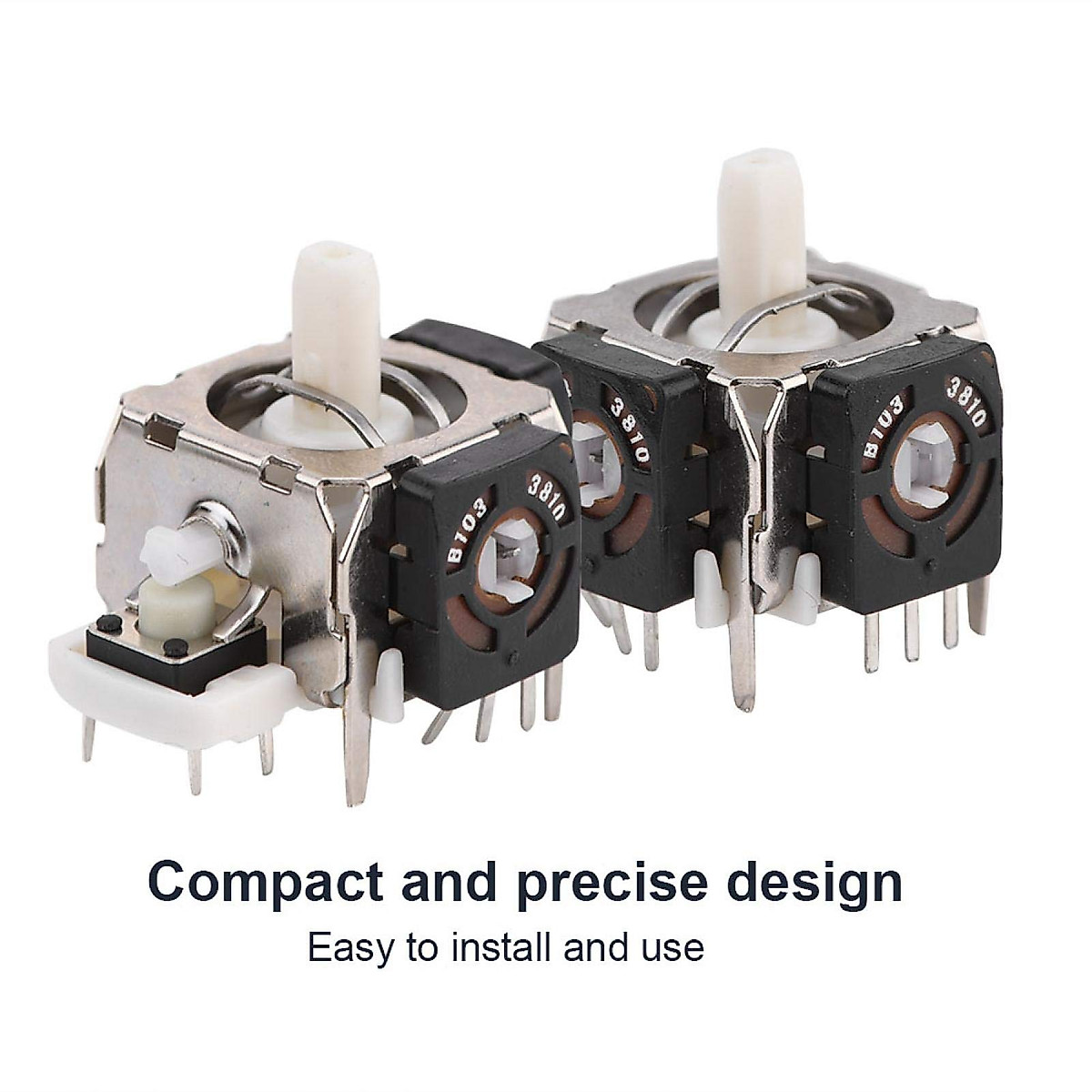 125 5-Pack Joystick Replacement, 3D Analog Joysticks, Thumbstick Sensor Rocker Axis Module Replacement Part for 360 Controller, Plug and Play