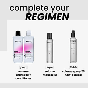 Kenra Volume Spray Non Aerosol 25 | Super Hold Finishing Spray | High Humidity Resistance | Flake-Free and Fast-Drying | All Hair Types | 10.1 fl. oz