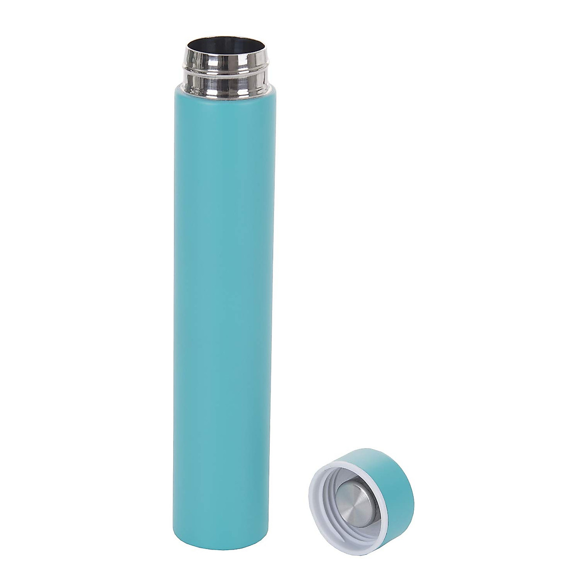 Funnuf Slim Stainless Steel Insulated Thermos Water Bottle 9.56 oz, Blue