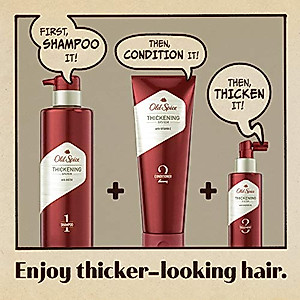 Old Spice Hair Thickening Treatment for Men, Infused with Castor Oil, Step 3, 3.7 Fl Oz