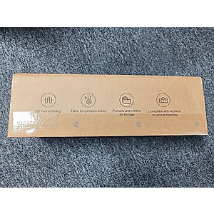 Reemix Electric Warming Tray, Foldable Food Warming Mat with Adjustable Max Temperature 212 Fahrenheit, Auto Shut-Off Food Warmer for for Gatherings, Parties, Everyday Use (Creamy White)