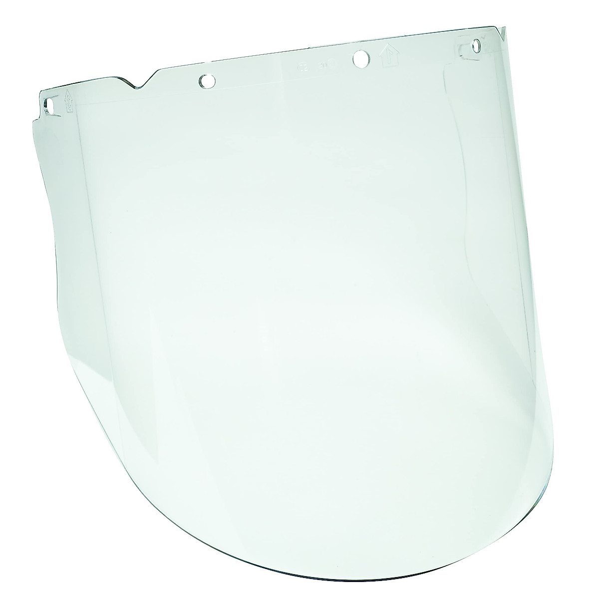 MSA 10115844 V-Gard Visor - Elevated Temperature, Polycarbonate (PC), Clear Tint with Antifog/Antiscratch Coating, Molded, 9.25" x 17" x 0.098", Heavy Duty, Replaceable Eye Protection for Hard Hat