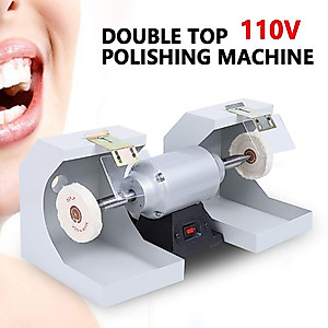 DONNGYZ Electric Lab Dual Polishing Machine Lathe Buffing Jewelry Grinder Suitable for Jewelry Polishing Casting 500W 3000RPM(US Stock)