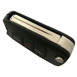 Arruweer Flip Replacement Remote Car Key Fob Cover Case Shell Fit for Kia Soul Rio Sportage with Keychain (1)