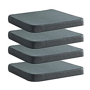 Chair Cushion for Dining Chairs with Ties 4 Pack Non Slip Memory Foam Kitchen Room Chair Pads for Outdoor Patio Furniture 17x16 Inch, Gray