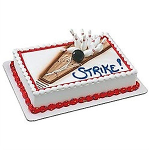 7pc Bowling Pins and Ball Candle Set