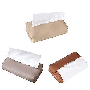 Paper Towel Holder Tissue Box for Tissue Covers for Automobile Dinning Table (Color : Brown)