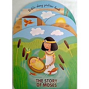 Greenbrier International Bible Story Picture Books: Story of Daniel, Moses, Jonah & Noahs Ark Board Books - Set of 4
