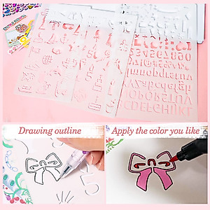 Arulis DIY Journal Kit, Gifts for Girls Age of 8 9 10 11 12 13 Years Old and Up, Girls Journal Set for Teen Decorate Her Planner/Organizer Birthday Gift Cute Art Crafts Scrapbook Stationary Kit