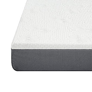 Olee Sleep 9 Inch Ventilated Gel Infused Memory Foam Mattress, CertiPUR-US® Certified, Gray, Full