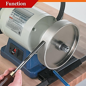 GYTYCATAH CBN Grinding Wheel, Dia 6" x 1" Wide with 1/2" Arbor, Diamond Grinding Wheel for Sharpening High Speed Steel, Grit 80