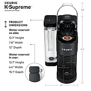 Keurig K-Supreme Single Serve Coffee Maker with Lavazza Classico, Medium Roast, 32 K-Cup Pods