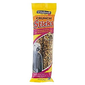 Vitakraft African Parrot Peanut & Fruit Treat Sticks 2 Pack, 6.46 Ounce