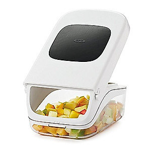 OXO Good Grips Vegetable and Onion Chopper with Easy Pour Opening White