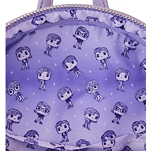 Loungefly BTS Logo Iridescent Purple Mini Backpack