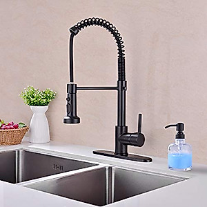 EKRTE Clear Glass Soap Dispenser, Hand Soap Dispenser with 304 Stainless Steel Soap Dispenser Pump, Matte Black Liquid Lotion Soap Dispenser Soap Dispenser for Kitchen Sink and Bathroom