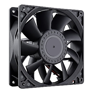 GDSTIME 140mm High Static Pressure Cooling Fan 2-Pin 140x140x38mm DC 12V Ball Bearing for Radiator Heatsink