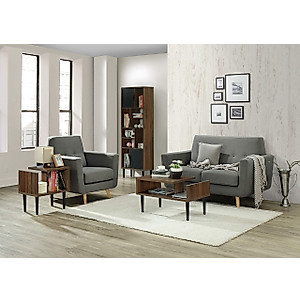 OS Home and Office Display bookcase, Danish Walnut