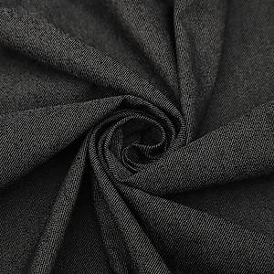 1 Yard 8 oz Gray Black Denim Fabric for Sewing, Crafting Stylish Black Denim Fabric by The Yard Jean Material Gray Black Jean Fabric (60''x36'')