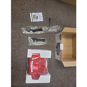 GPO PCD299 Portable Retro Boombox CD, Radio and Cassette Player Mains/Battery Powered - Red