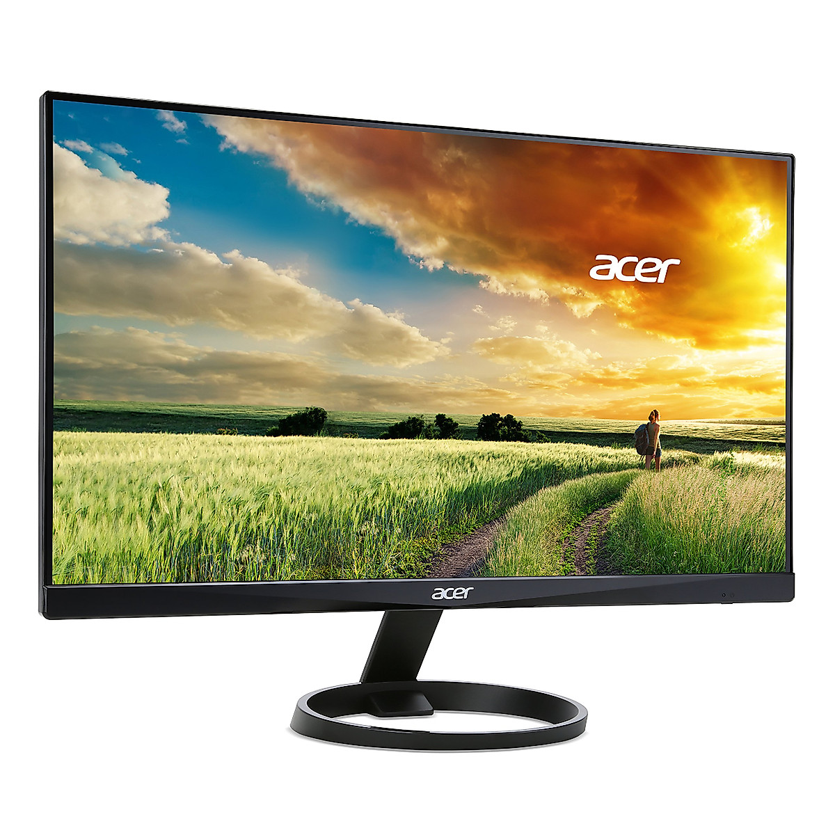 Acer 23.8” Full HD 1920 x 1080 IPS Zero Frame Home Office Computer Monitor - 178° Wide View Angle - 16.7M - NTSC 72% Color Gamut - Low Blue Light - Tilt Compatible - VGA HDMI DVI R240HY bidx