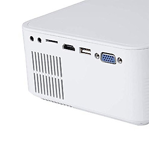 KXDFDC Mini Movie Projector, Multimedia Home Theater Video Projector with Cable, Full Video Projector