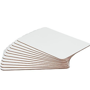 Really Good Stuff Mini Non-Magnetic 6" by 9" One-Sided Dry Erase Boards - Set of 12