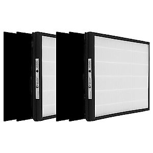 CHAMONNY IAF-H-100D Idylis D Replacement Filter Size D, Compatible with Idylis AC-2118, AC-2123, IAP-10-280 Air Purifier Devices, 2 H13 True HEPA Filters + 4 Activated Carbon Pre-filters