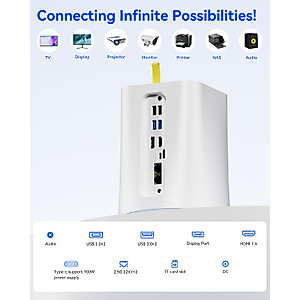 AOOSTAR R1 Intel N100 Mini PC 4C/4T,Support 40T(2 * 20T) 2-Bay Storage, 3-in-1 Mini PC 16GB DDR4 512G NVME SSD Windows 11 PRO WiFi 6 Dual 2.5G LAN Soft Router HTPC