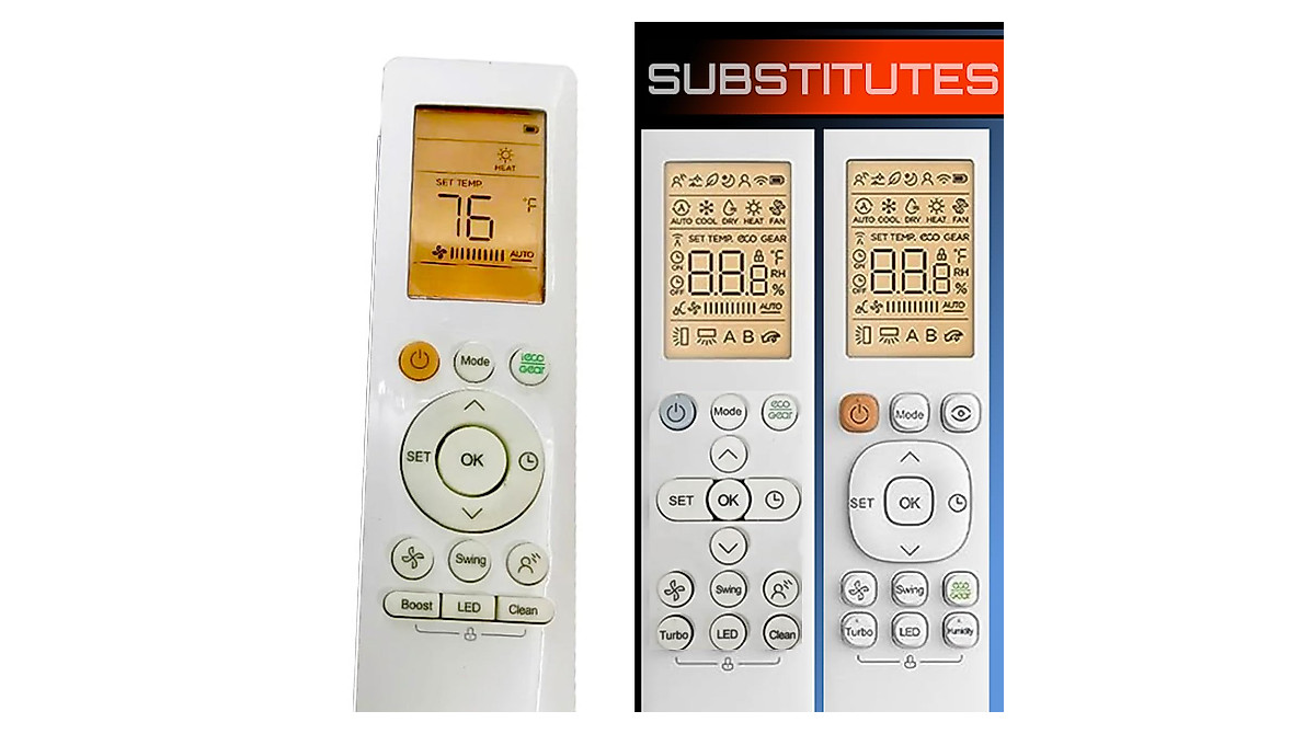 Replacement Air Conditioner Remote for Senville Aura and More Models ...