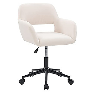 CorLiving Marlowe Fabric Upholstered Task Chair in Off White