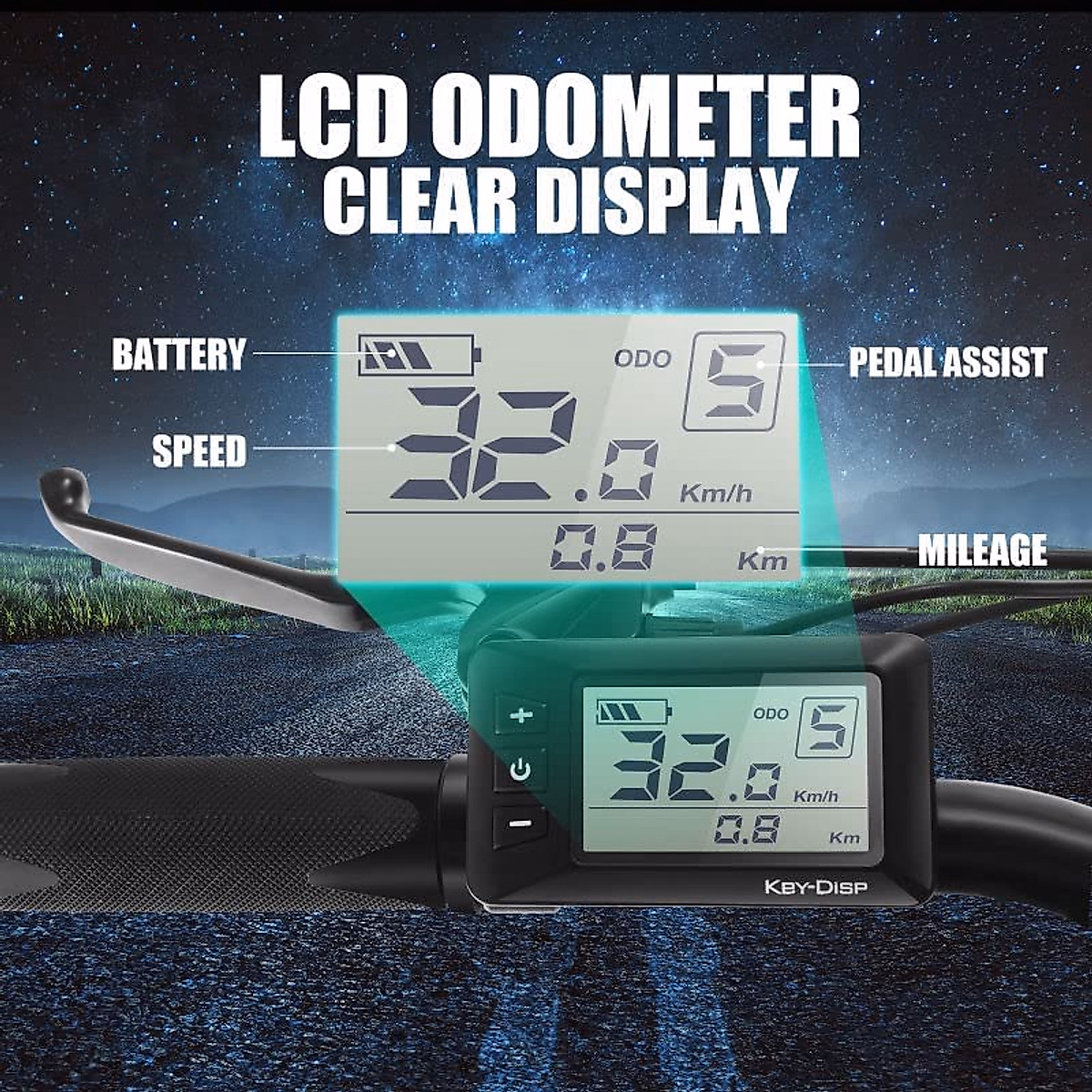 Speedrid Folding Electric Bike for Adults with Peak 800W Motor, 20" x 4.0" Fat Tire Ebike with Mid Located Built-in 48V-10.4Ah Battery, Up to 50 Miles, Front Suspension Fork and 7 Speed