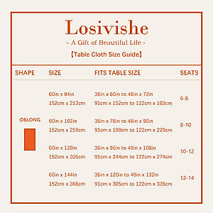 LOSIVISHE Fall Plaid Tablecloth for Thanksgiving, 60x84 inches Checkered Style Table Cloth Holiday Family Gathering Rectangle Table Cover - Spillproof & Waterproof - Ideal for Indoor & Outdoor Use