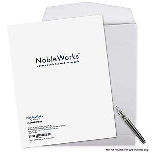 NobleWorks - Jumbo Get Well Greeting Card (8.5 x 11 Inch) - Beautiful Feel Better Soon, Group Notecard (Not 3D or Raised) - Inflated Messages From Us J5651FGWG-US