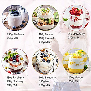 Yogurt Maker Automatic Digital Yoghurt Maker Machine with 8 Glass Jars 48 Ozs (6Oz Each Jar) LCD Display with Constant Temperature Control Stainless Steel Design for Home Use
